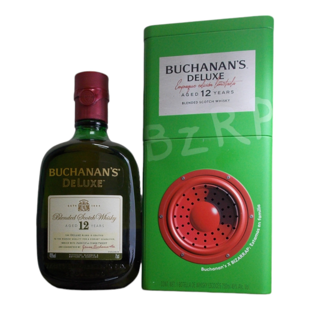 WHISKY BUCHANAN´S DeLUXE 12 750 ML + LATA AMPLIFICADORA - CentralDePrecios