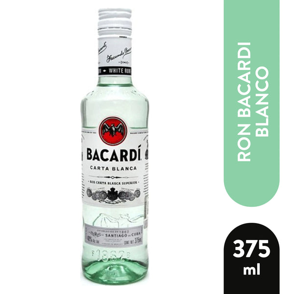PACK RON BACARDI BLANCO 375 ML (6 BOTELLAS) - CentralDePrecios