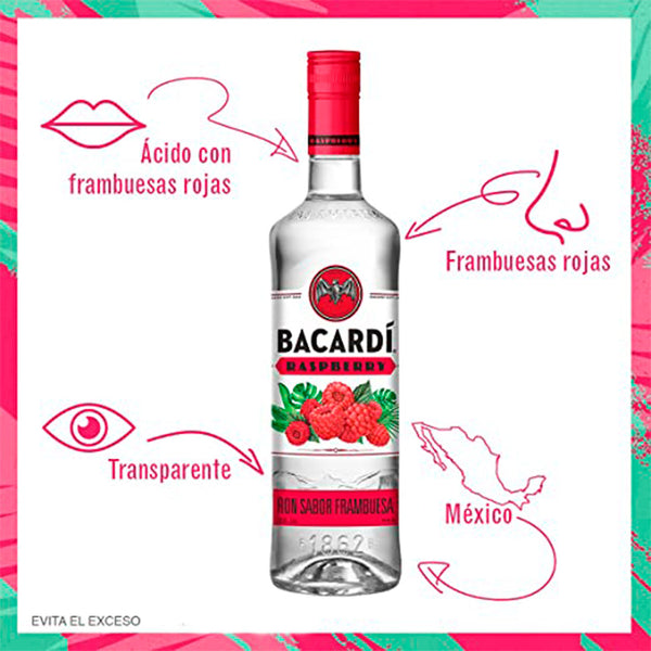 RON BACARDI RASPBERRY 750 ml - CentralDePrecios