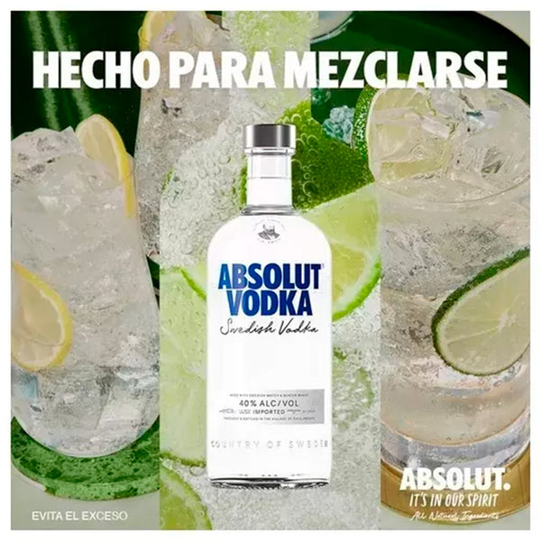 VODKA ABSOLUT AZUL 750 ml - CentralDePrecios
