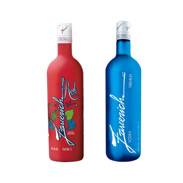 VODKA ZAVERICH DUO PACK RED BERRY/PREMIUM 1000 ML - CentralDePrecios