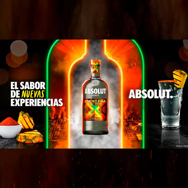 VODKA ABSOLUT SMOKY PIÑA 700 ML - CentralDePrecios