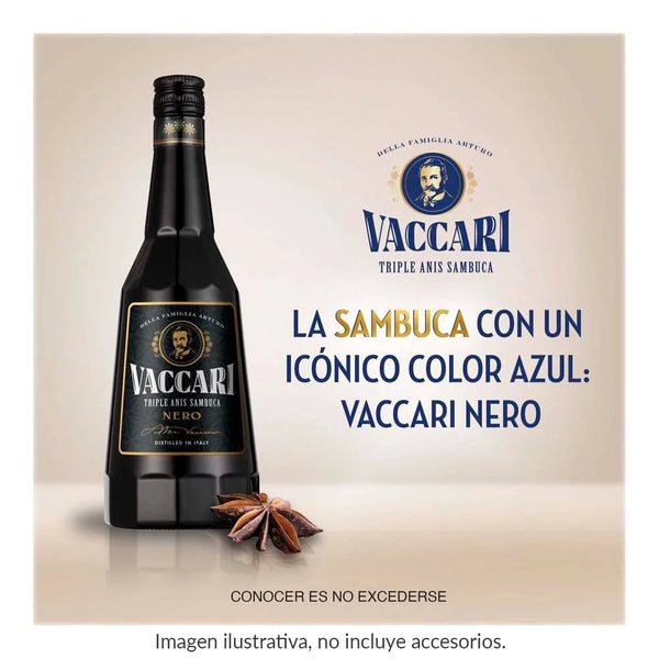 LICOR SAMBUCA VACCARI NERO 700 ml - CentralDePrecios